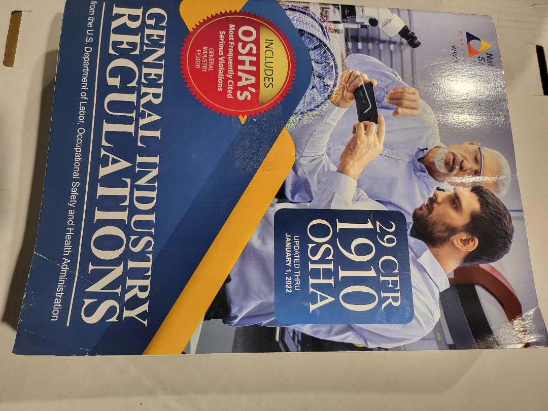 29 CFR 1910 OSHA General Industry Regulations & Standards January 2022 ...