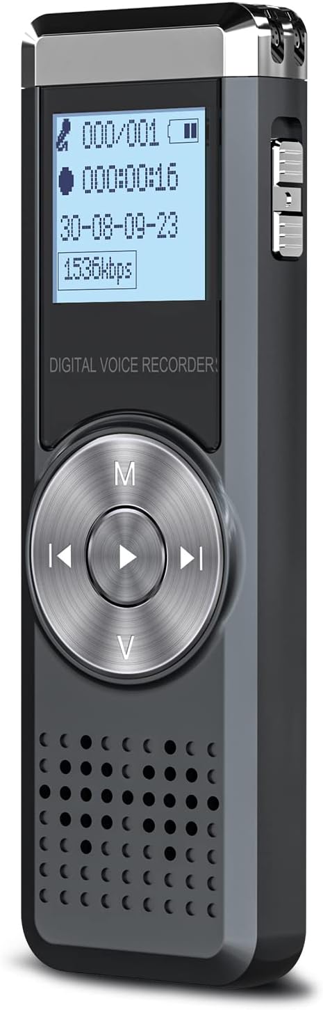 KINPEE 16GB Portable MP3 Recorder - Digital Voice Recorder with ...