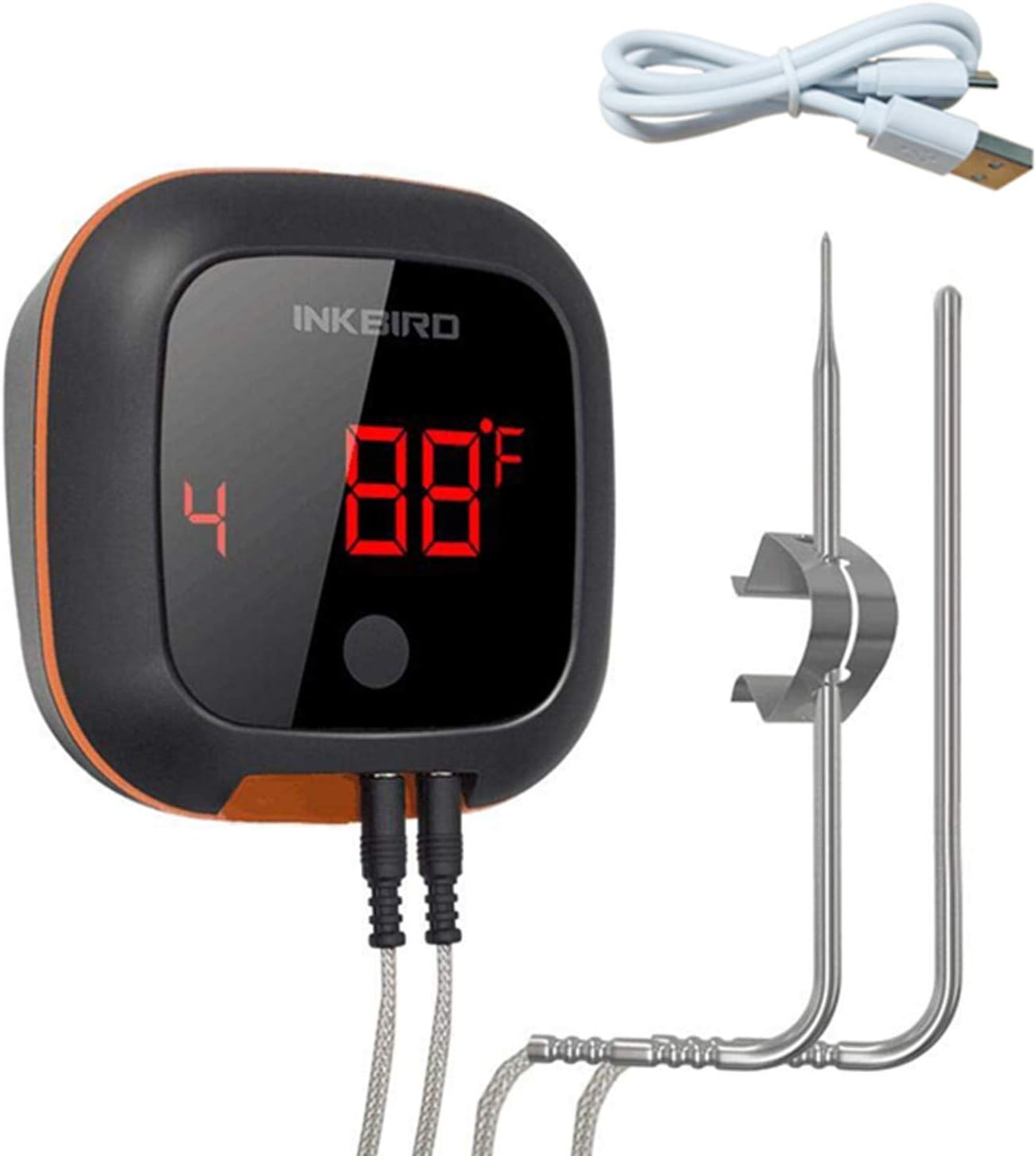 Amazon.com: ThermoPro 650 ft Wireless Meat Thermometer for Smoker Grill ...