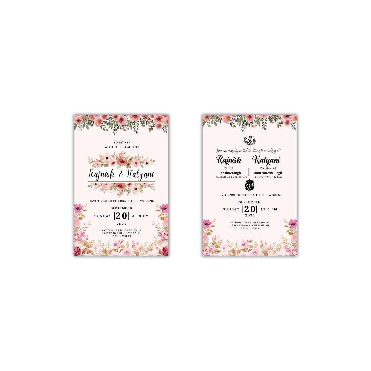 Wedding invitation invitation card dimensions | Beachweddingtips.com
