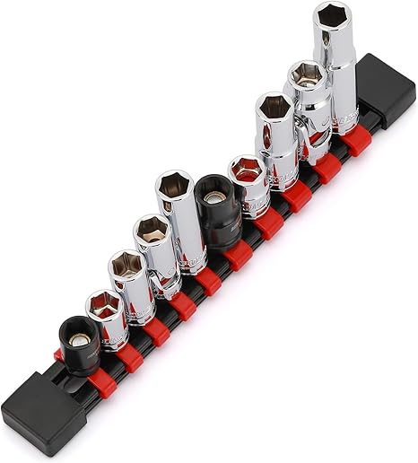 MIXPOWER 10PCS 1/4"& 3/8" Drive 10mm 6 Point Single Size Socket Set ...