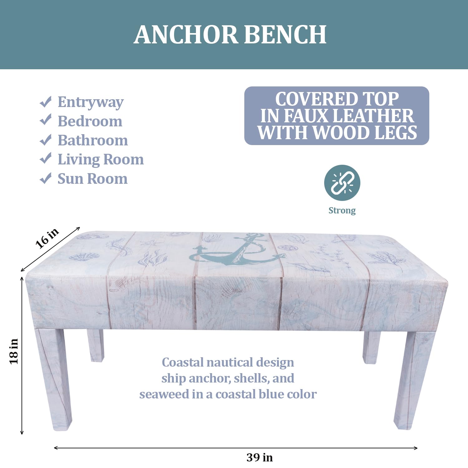 Nautical Entryway Benches Amazon.com: Nautical Benches