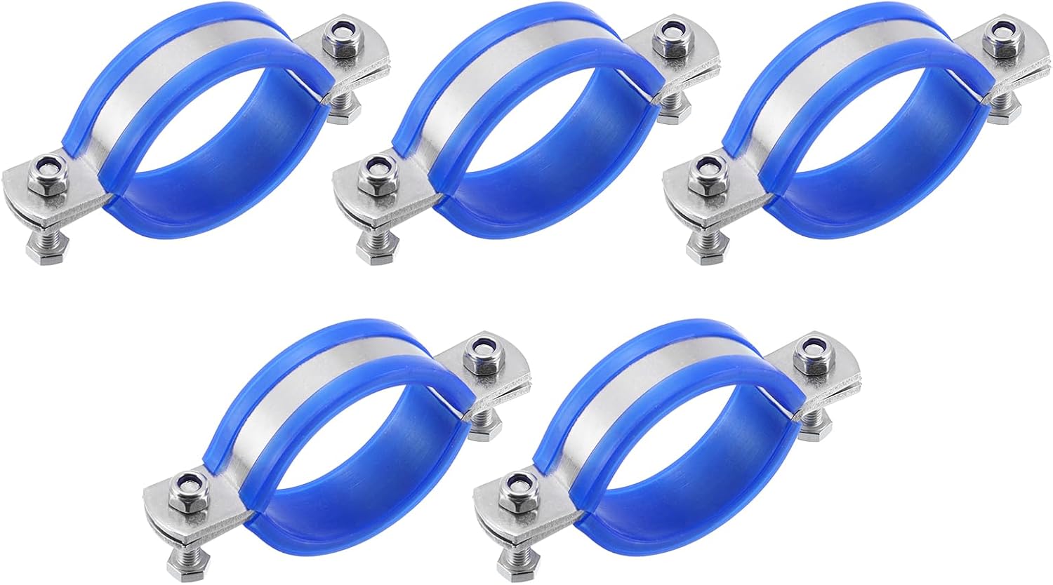 uxcell 5Pcs Adjustable Split Ring Hanger, 304 Stainless Steel Pipe ...