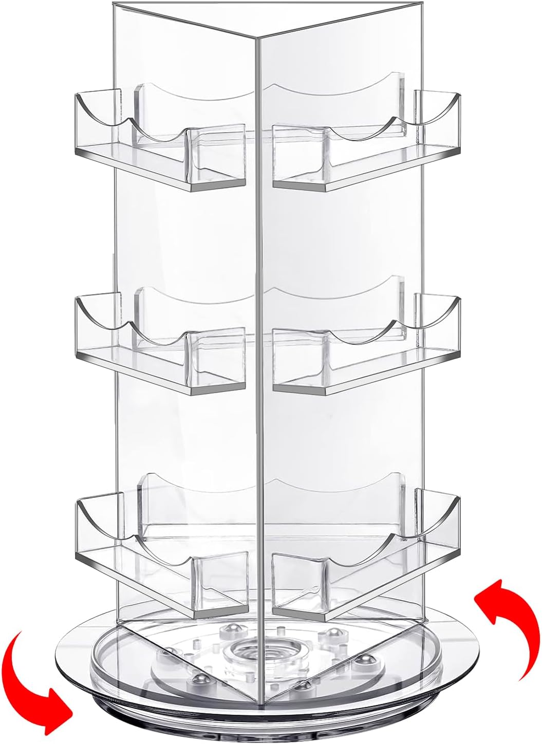 Amazon.com: Sticker Display, Rotating Display Stand, Clear Business ...