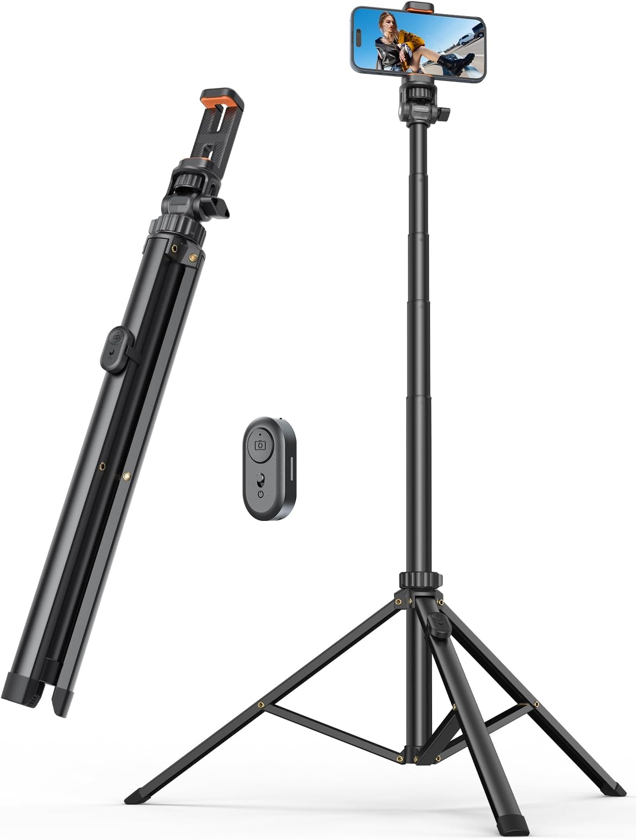 Rollei Smartphone Stativ Traveler, Handy Stativ mit Fernauslöser 120cm ...