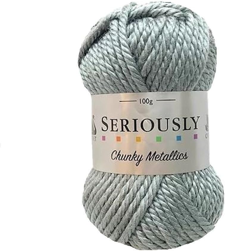 Cygnet Seriously Chunky Yarn Metallics Lead 477 : Amazon.co.uk ...