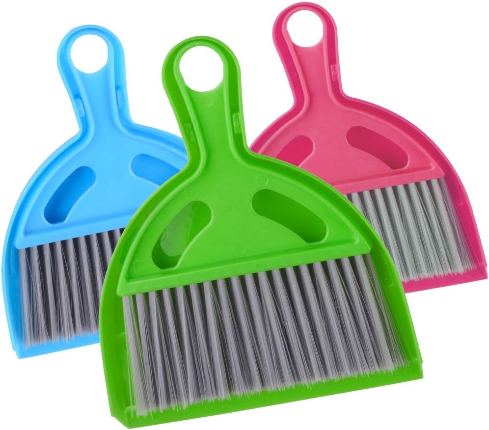 Amazon.de: 3x Handfeger Set Kehrblech Besen Tischfeger Set Kehrer ...