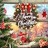 Amazon.com: Christmas Door Sign with 30 Lights, Lighted Wreaths for ...