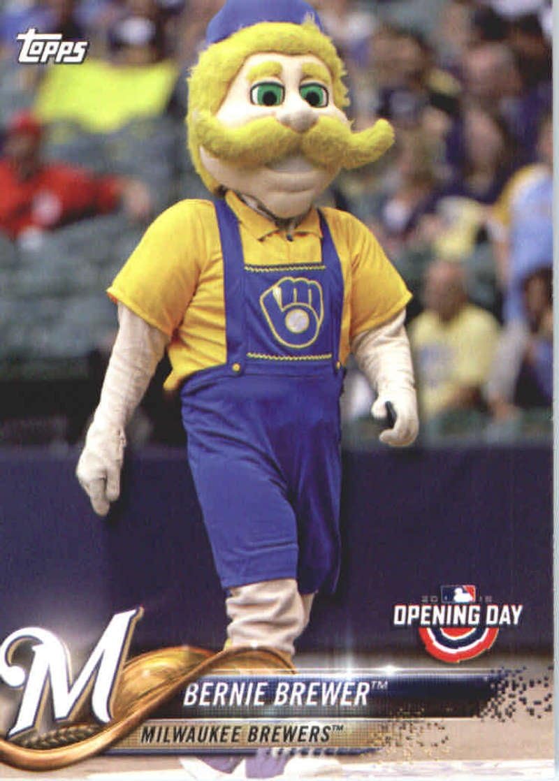 Amazon.com: 2018 Topps Opening Day Mascots #M-16 Bernie Brewer ...