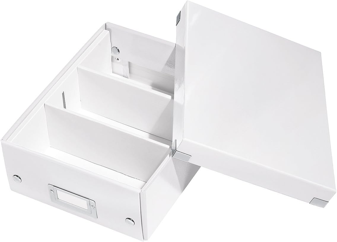 Leitz Organiser Box, Click and Store Range 60570001 - Small, White ...