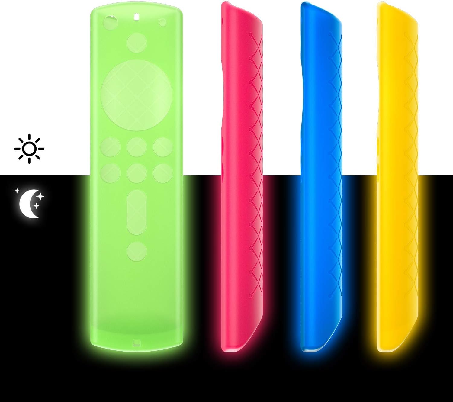 Amazon.com: Silicone Protective Soft Cases Covers with Wrist Strap,Glow ...