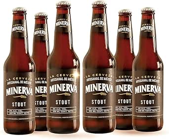 Six Pack Cerveza Minerva Stout 355ml C/u : Amazon.com.mx: Alimentos y ...