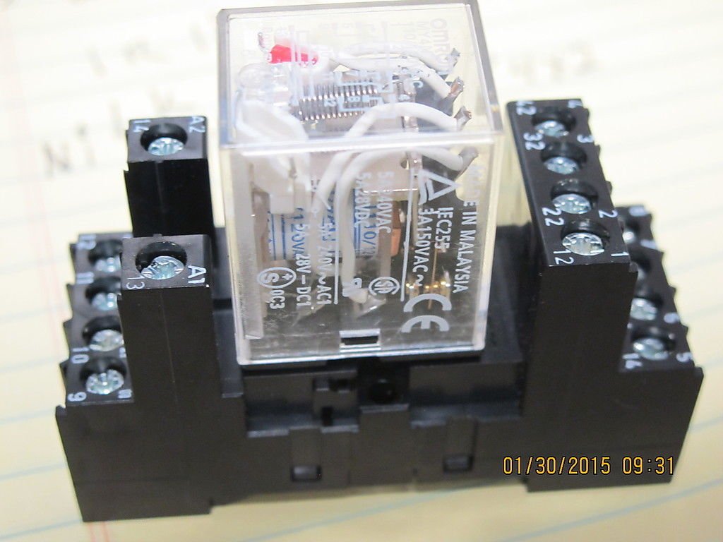 Amazon.com: OMRON Lot Of 4 Omron MY4N Relay With Socket New ...