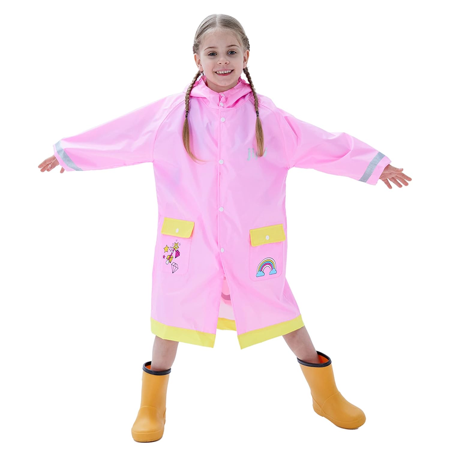 Amazon.com: Fewlby Kids Raincoats For Girls Boys Unicorn Cartoon ...