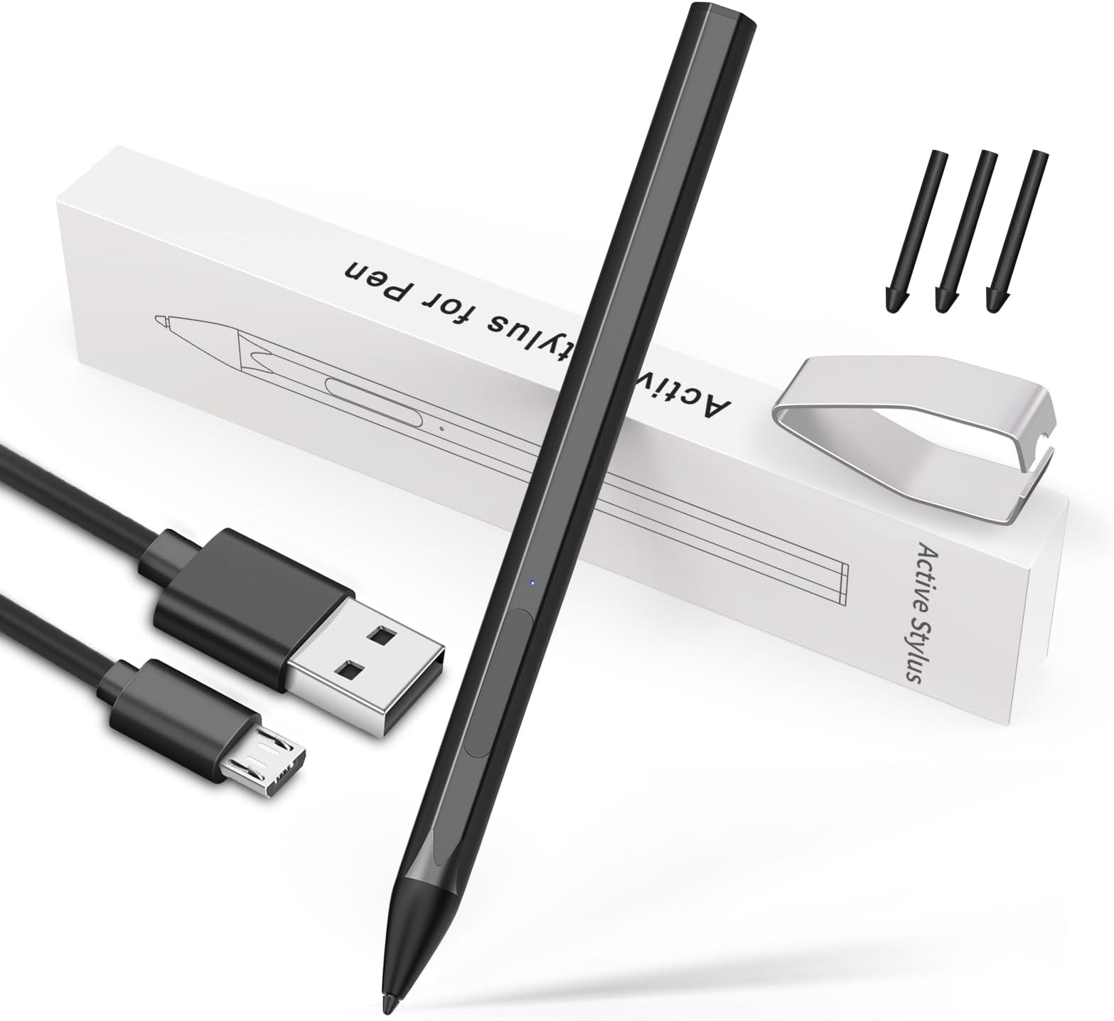 Amazon.com: Stylus Pen for Microsoft Surface Pro 11/10/9/X/8/7/6/5/4/3 ...