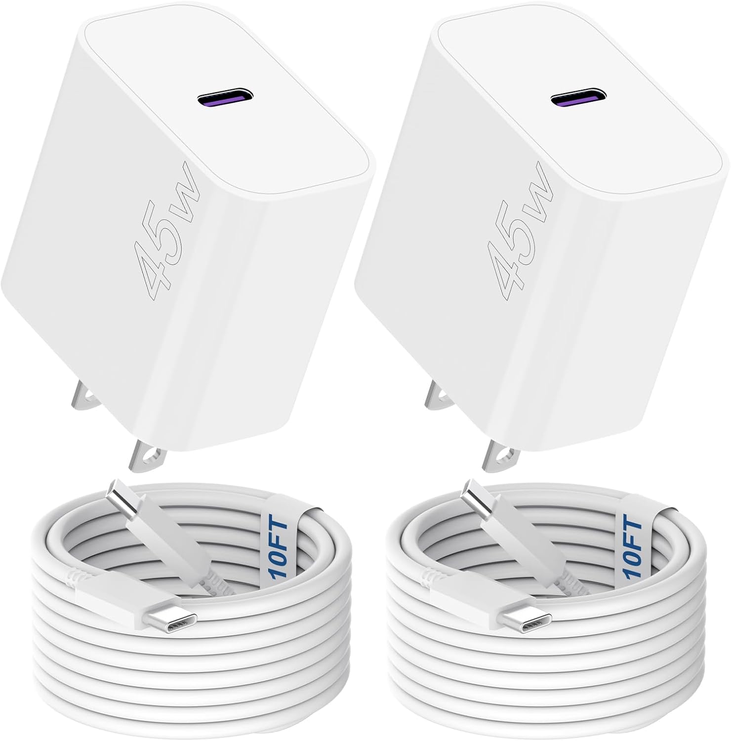 Amazon.com: iPhone 17 Pro Max Charger Fast Charging, 45W USB C Wall ...