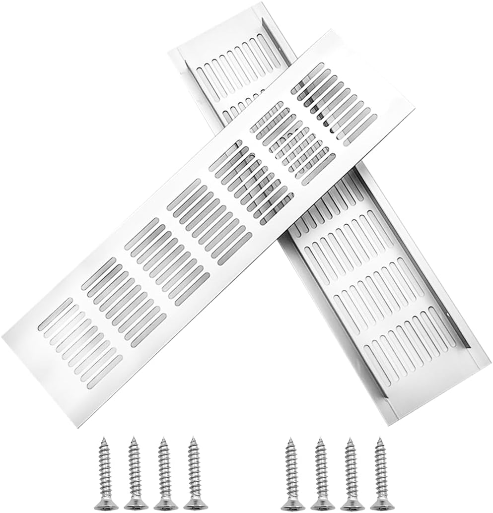 2Pcs 300 X 80 mm Air Vent Cover Kitchen Plinth Vent Grille Wardrobe ...