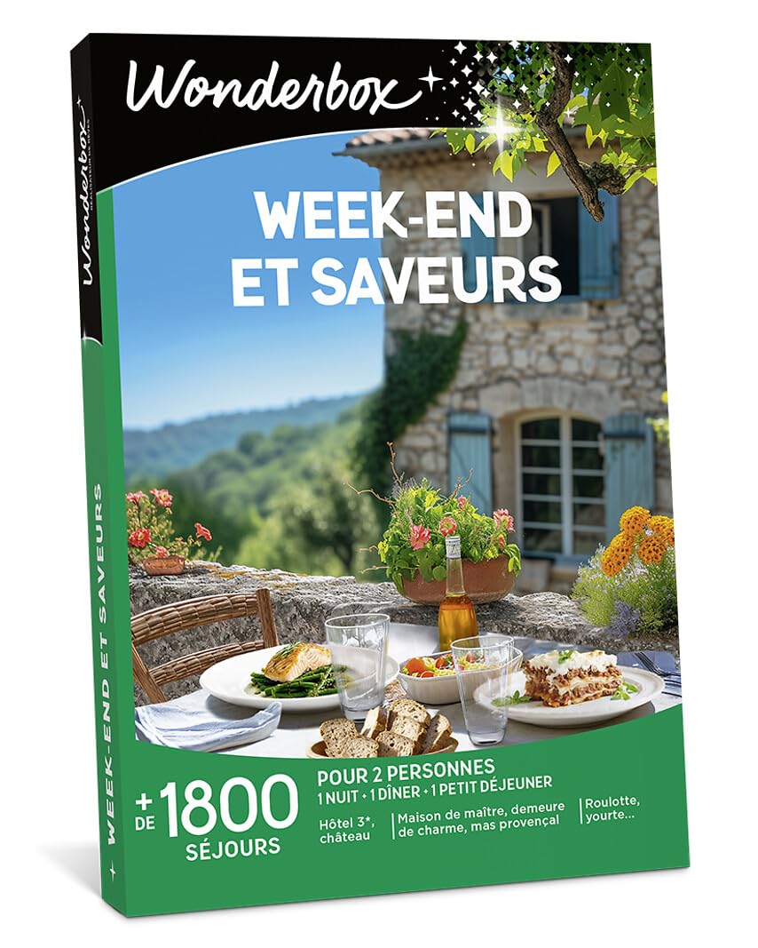 Wonderbox Week-End Et Saveurs - Coffret Cadeau Idée Cadeau Séjours ...