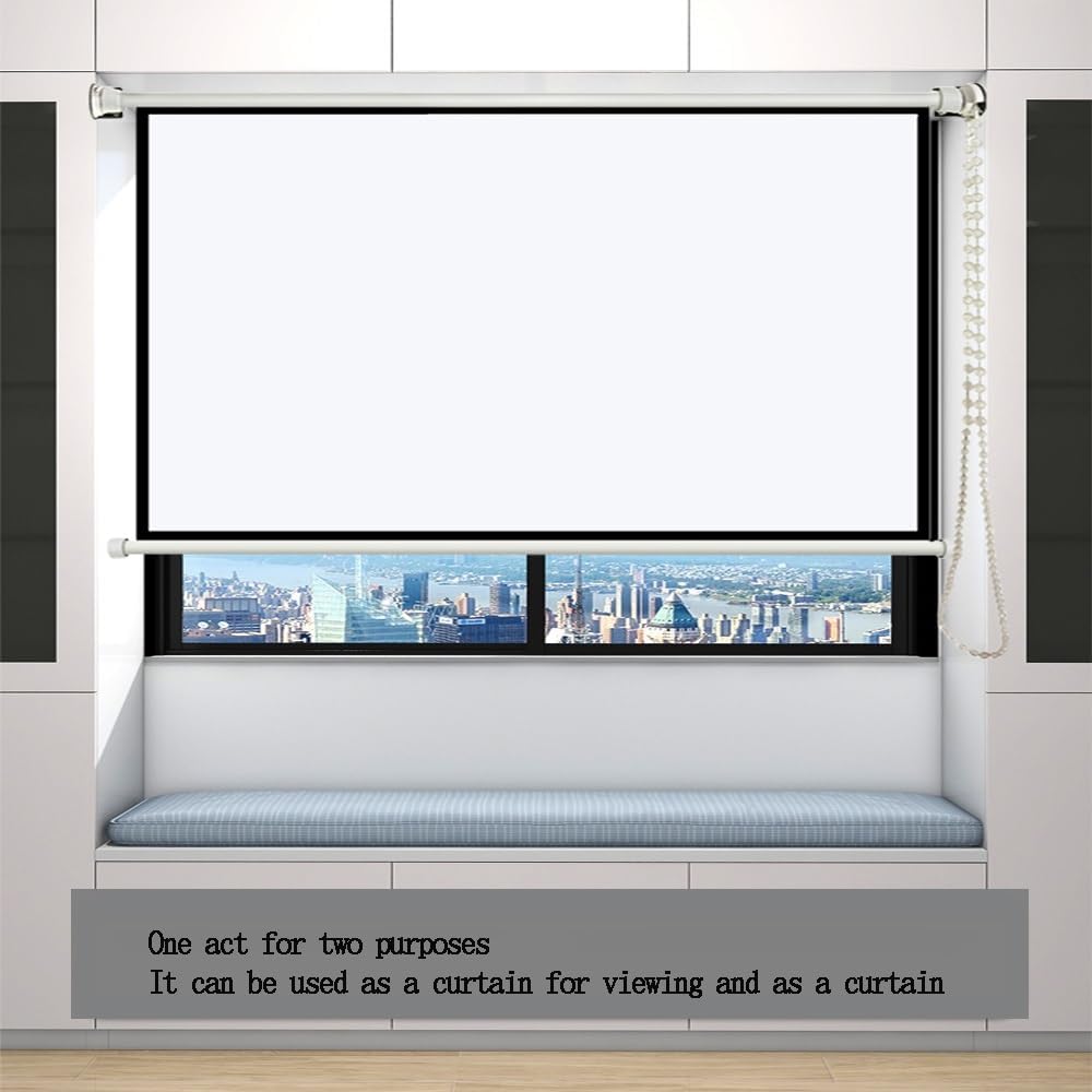 60 72 Manual Pull Down Projector Screen Roll Up Philippines | Ubuy