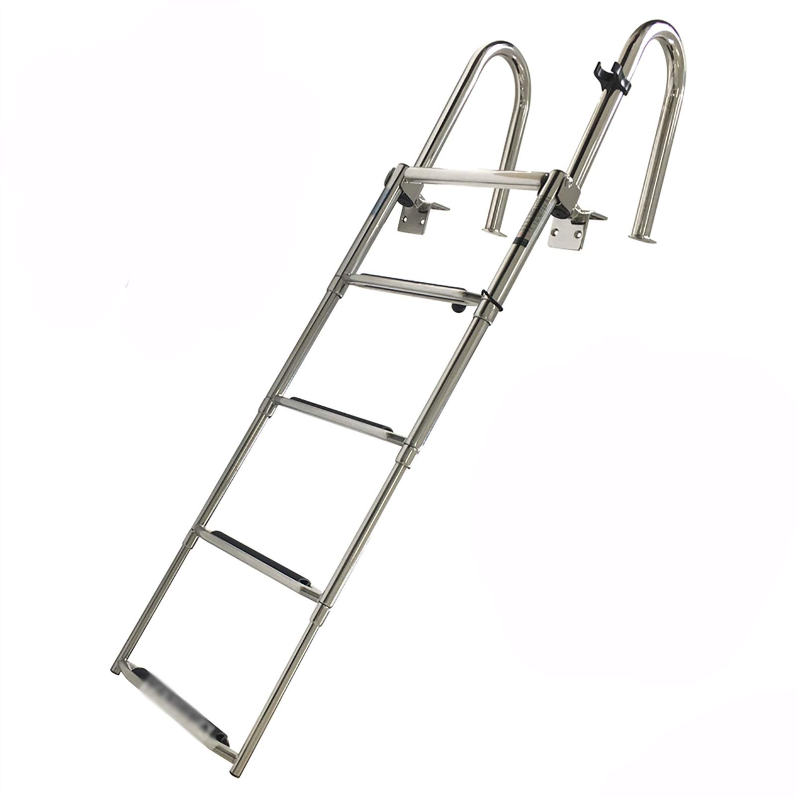 Buy Telescopic Marine Drop Boat Ladder|Swim Step Ladder, 4 Step Folding ...