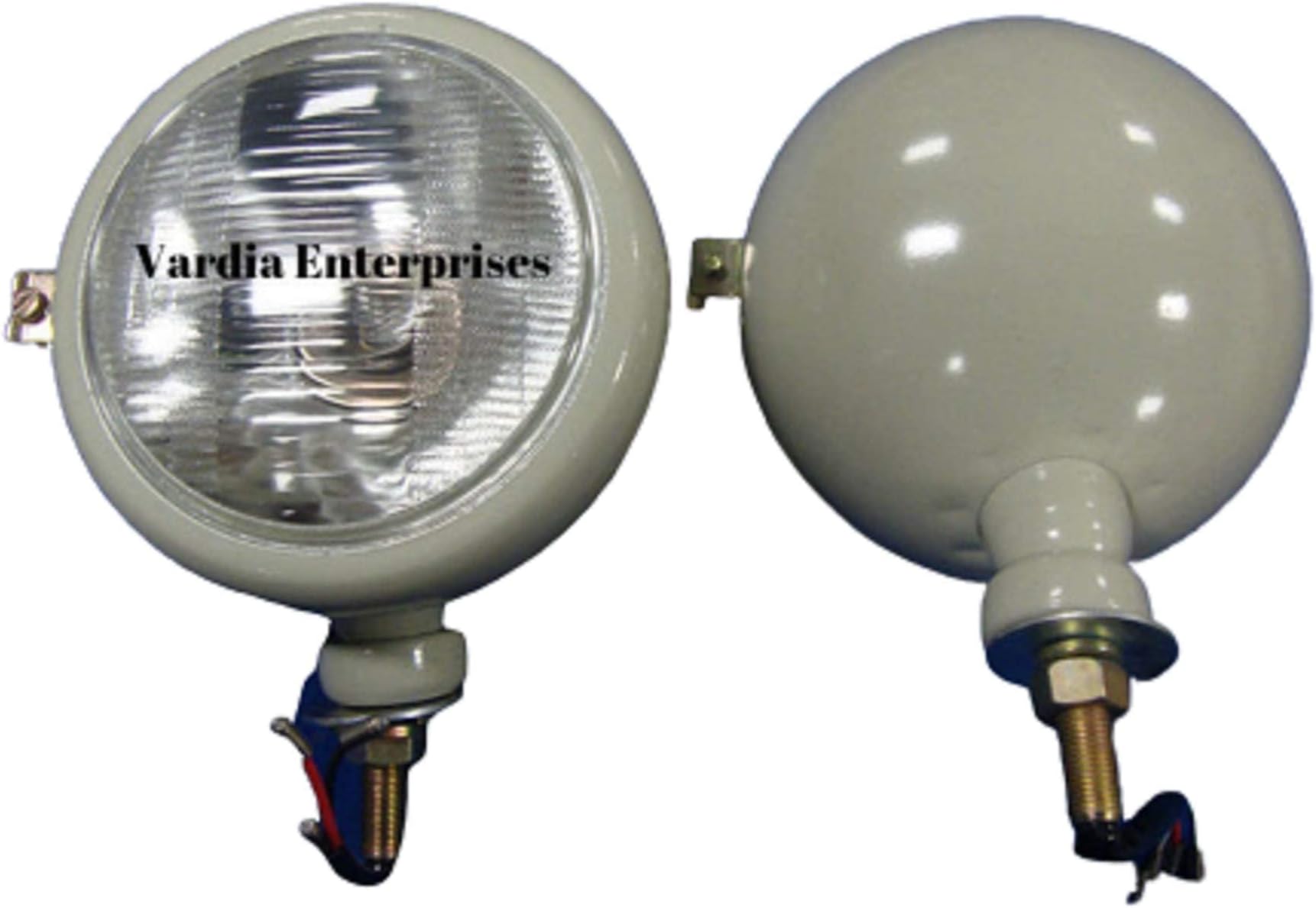 Amazon.com: 310066F Set of 2 12V Gray Tractor Head Lamp Lights for FORD ...