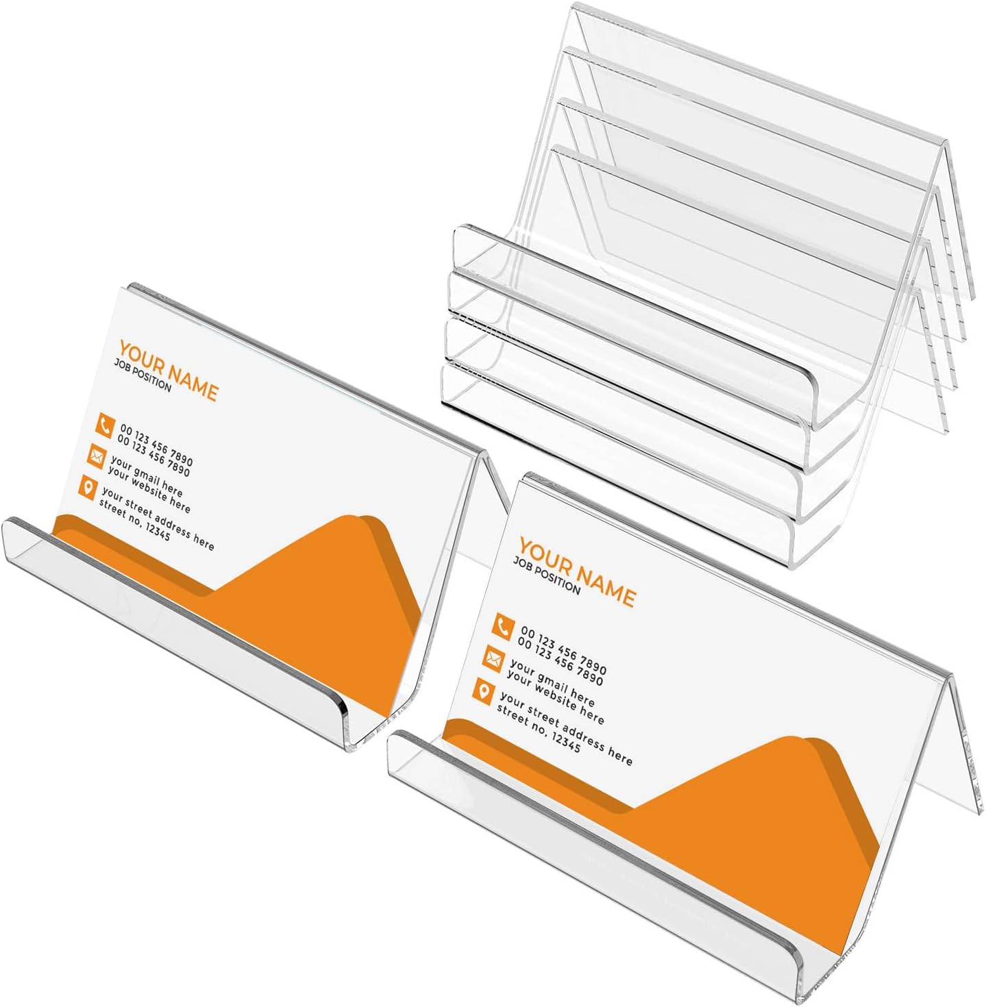 Amazon.com: Business Card Holder - Upgrade Acrylic Business Card ...