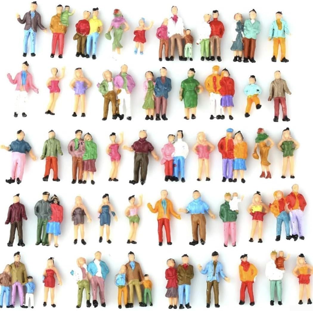 Detailed Model People Figures for Train Railway Dioramas, Assorted ...