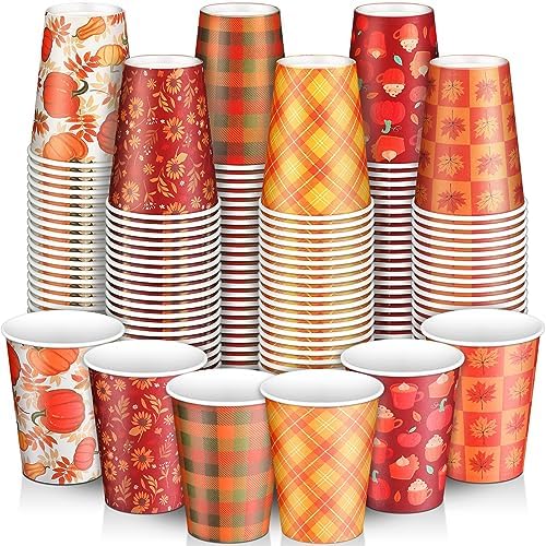 Amazon.com: Gift Boutique 50 Thanksgiving Party Cups 9 oz. Disposable ...