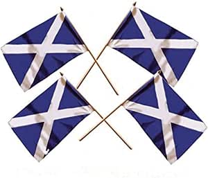 Amazon.com : BZB Scotland Hand Flags - Four St. Andrew's Cross Scottish ...