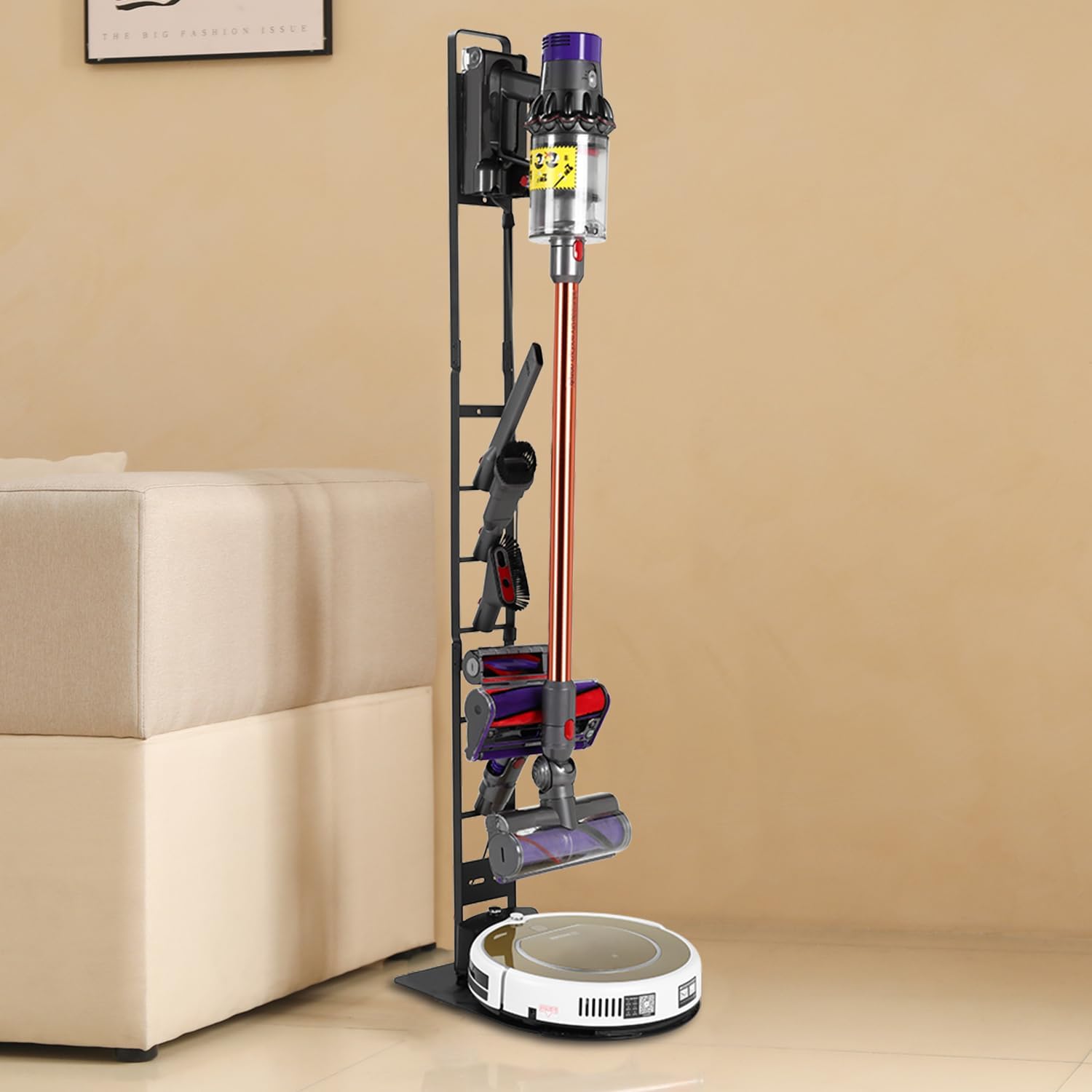 Amazon.com: Liboer Vacuum cleanner Stand for Dyson V7 V8 Storage Holder ...