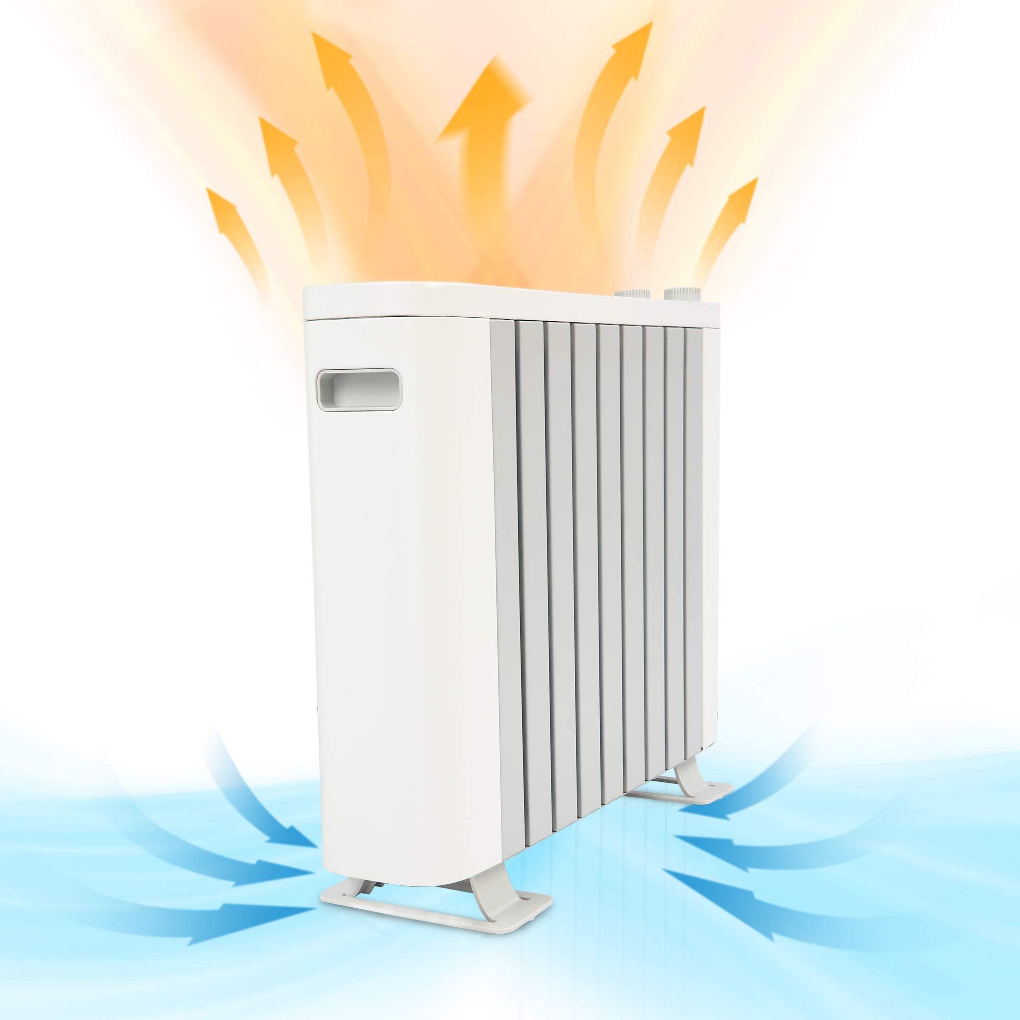 Amazon.com: E-Macht 1000W Electric Space Heaters Adjustable Thermostat ...
