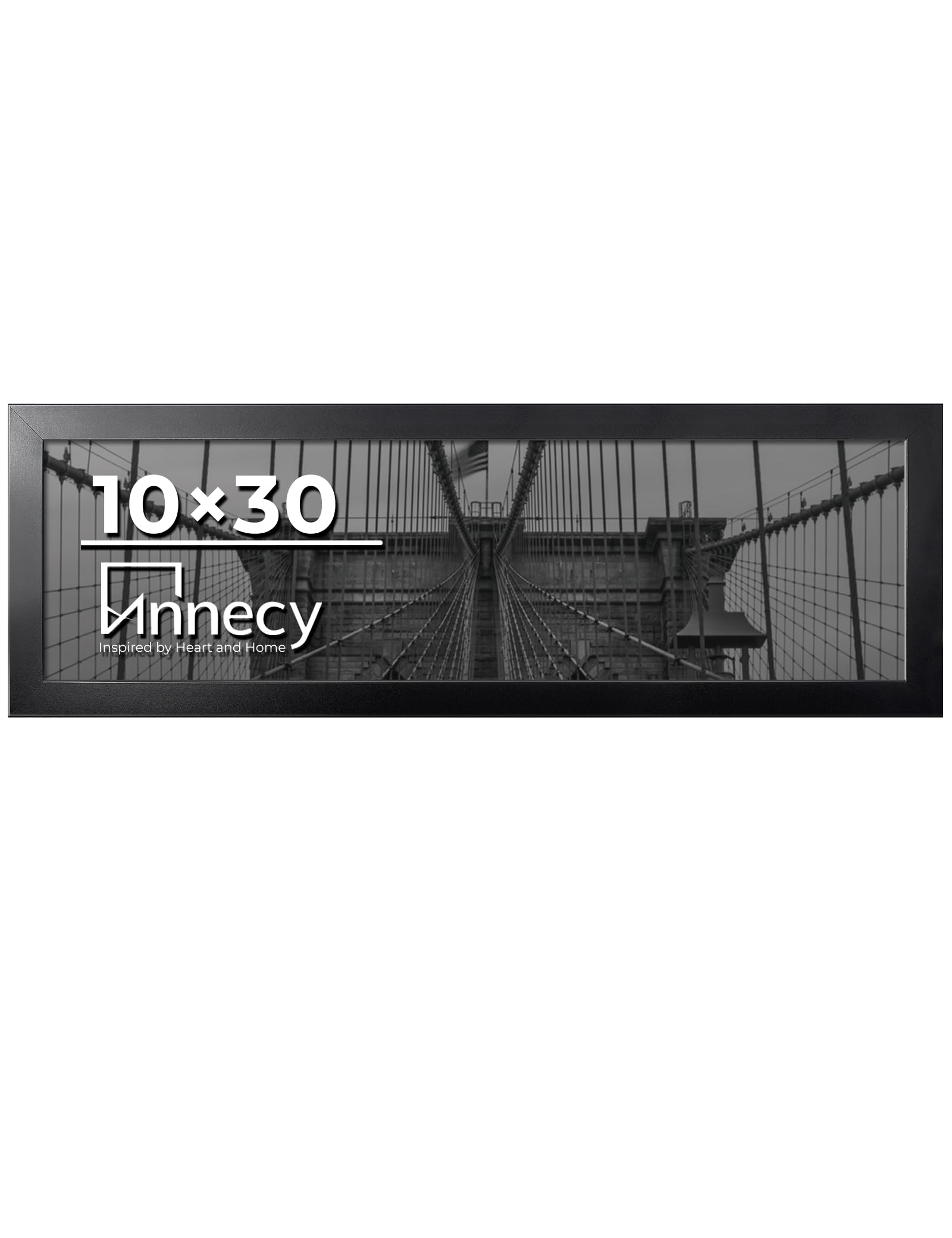Amazon.com - Annecy 10x30 Frame Black 1 Pack, Classic Frame Display ...