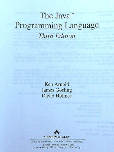 Java Programming Language: Arnold, Ken: 9780201704334: Amazon.com: Books