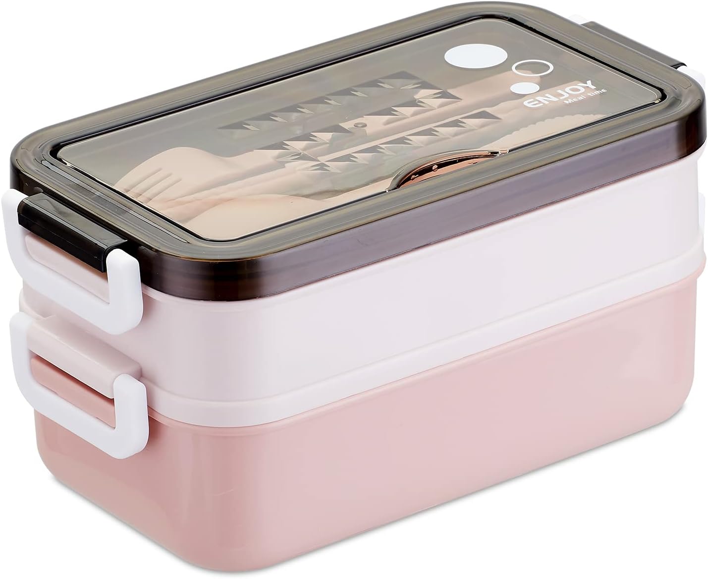 Amazon.com: Iteryn Bento Box Lunch Box, 3-In-1 Compartment Containers ...