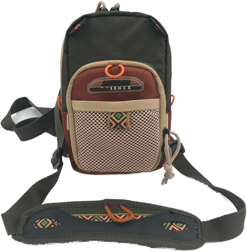Amazon.com: Rudder Fly Fishing Chest Pack Bag With Molded Fly Bench 9. ...
