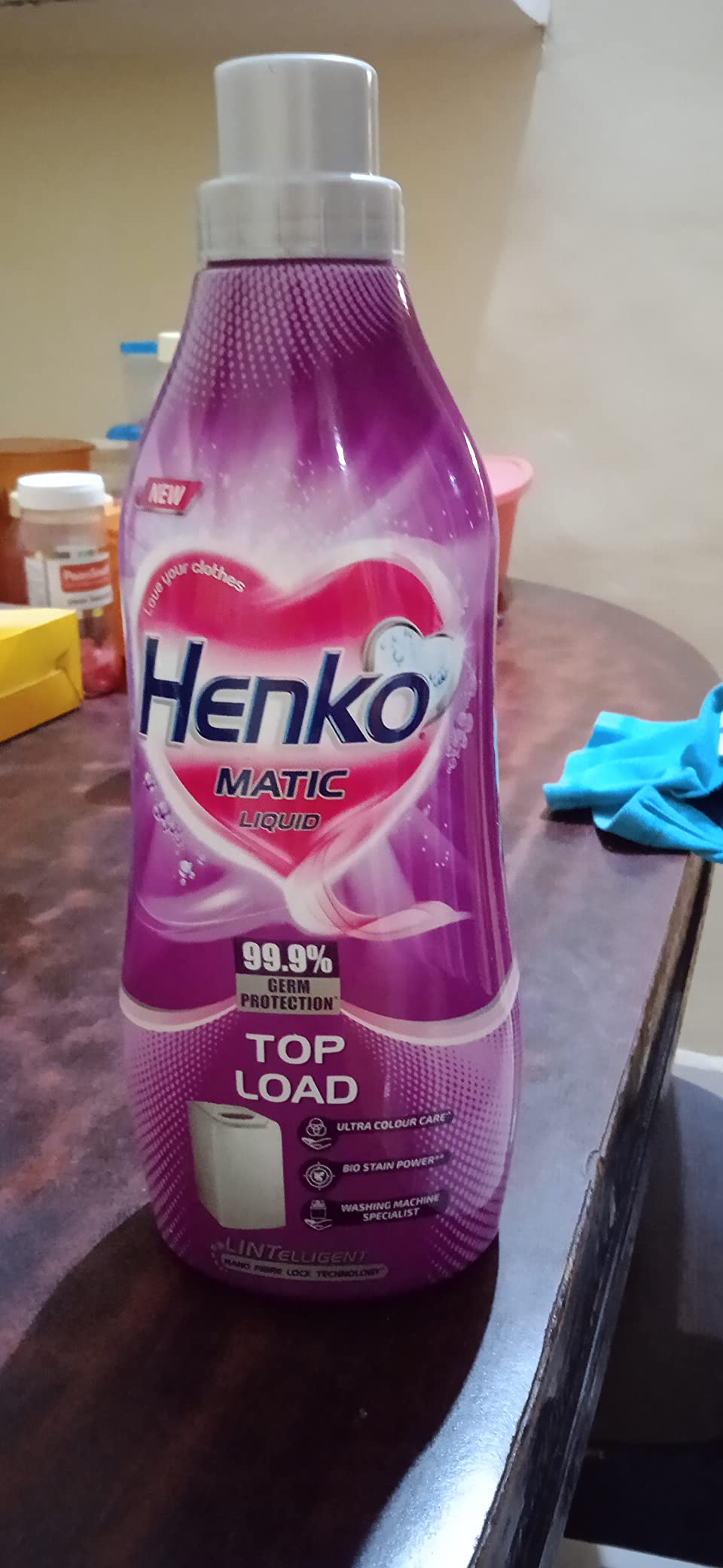 Henko Matic Top Load Liquid Detergent - 1L with Nano Fiber Lock ...
