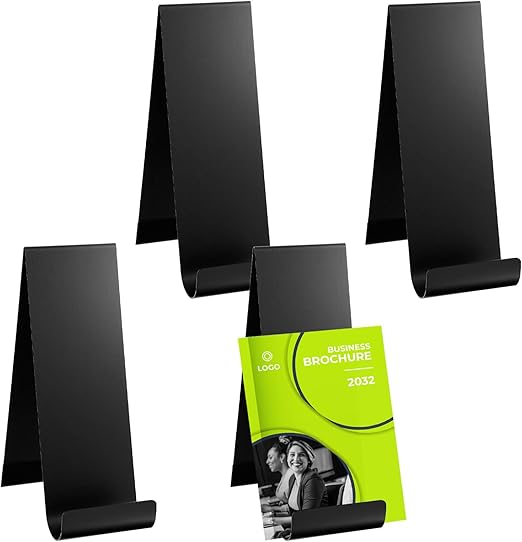 Amazon.com: Limbeuuu 4 Pcs Metal Fancy Brochure Holder Display Flyer ...