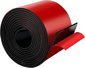 Amazon.com: Adhesive Rubber Strips with Adhesive Backing Self Stick Neoprene Solid Rubber Sheets ...