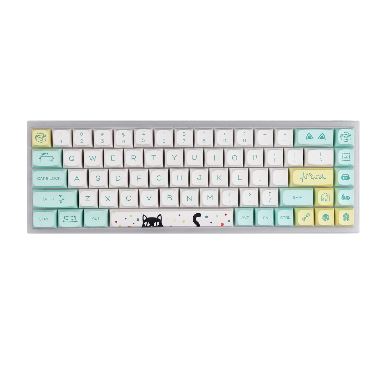 Buy EPOMAKER Odd Cat 131 Keys XDA Profile PBT Dye Sublimation Keycaps ...