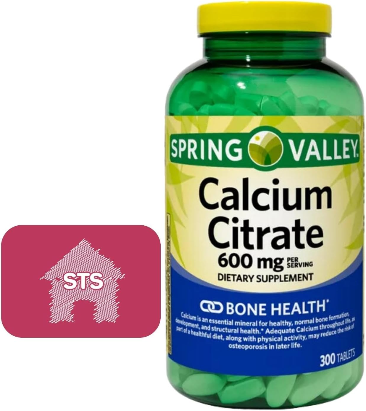 Amazon.com: Spring Valley - Calcium 600 mg (Pack of 2) 200 Total Coated ...