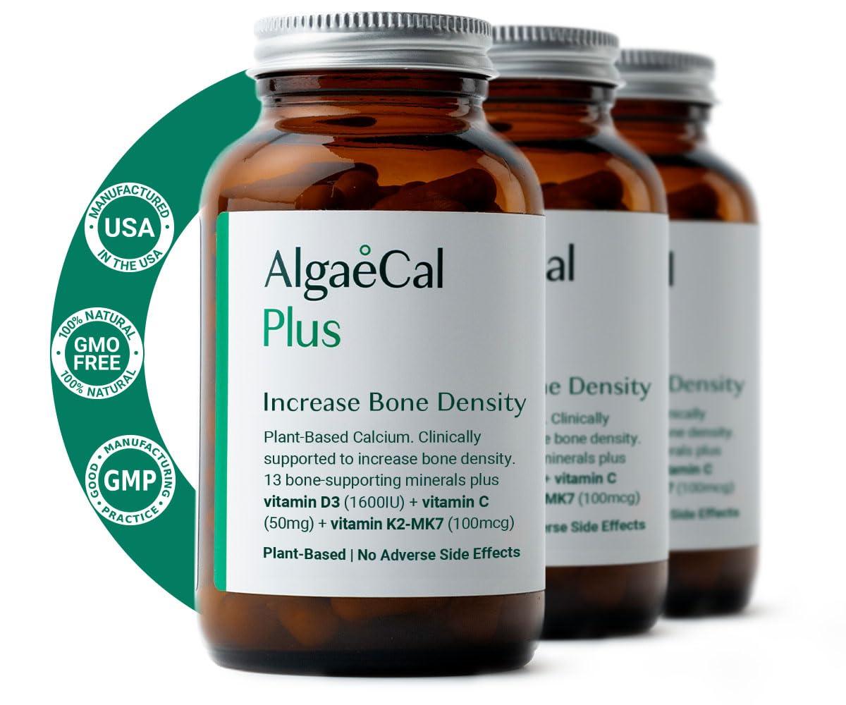 Amazon.com: ALGAECAL Plus - Organic Red Algae Calcium Supplement ...