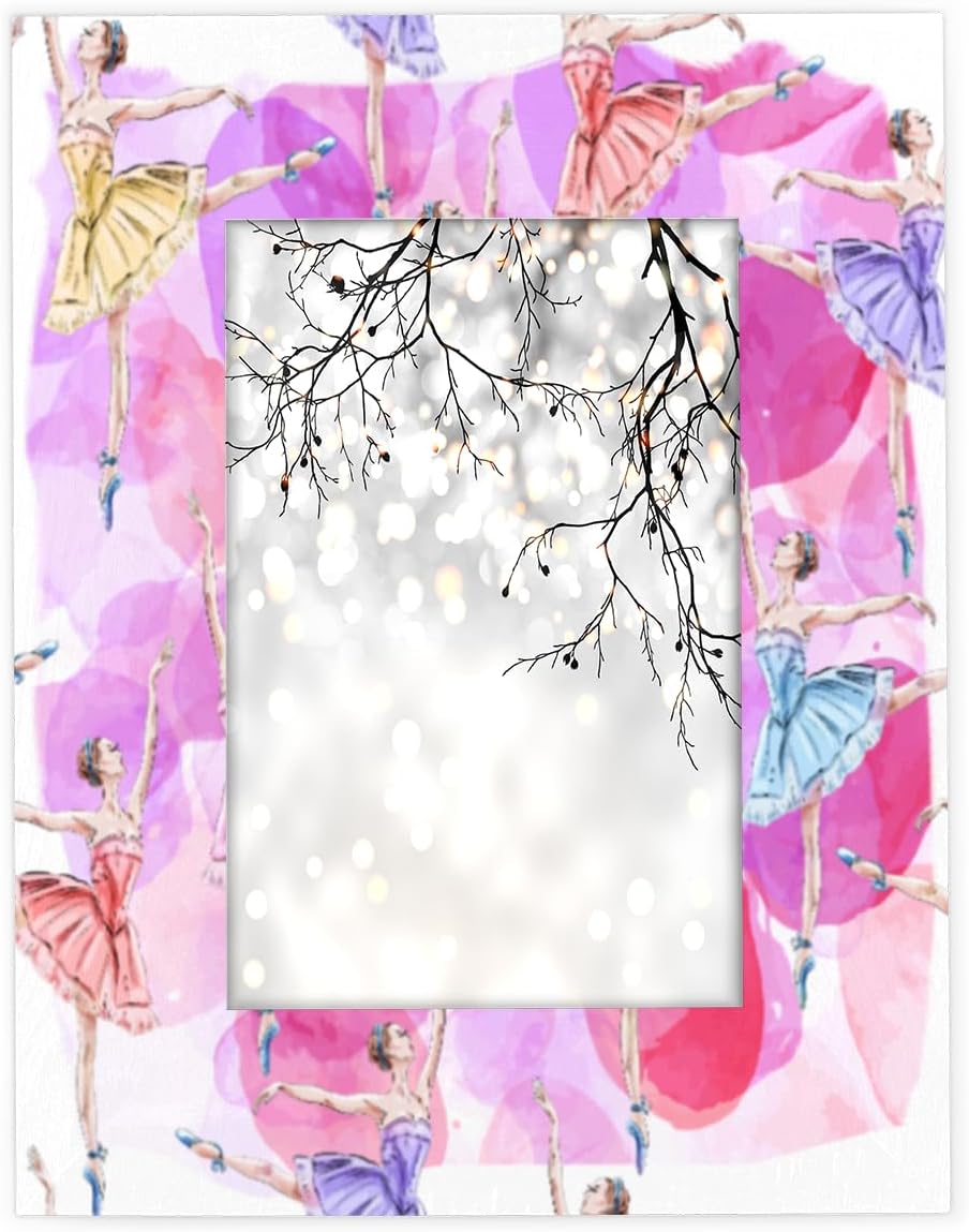 Amazon.com - Funky Qiu Ballet Dancer Ballerina 5x7 Picture Frame,Wooden ...