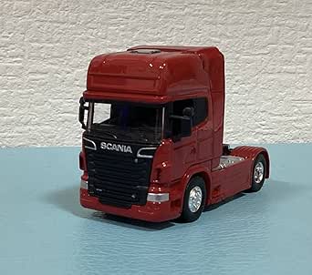 Amazon.co.jp: SCANIA Scania Trailer Head Red 1/64 Mini Car Alloy Model ...
