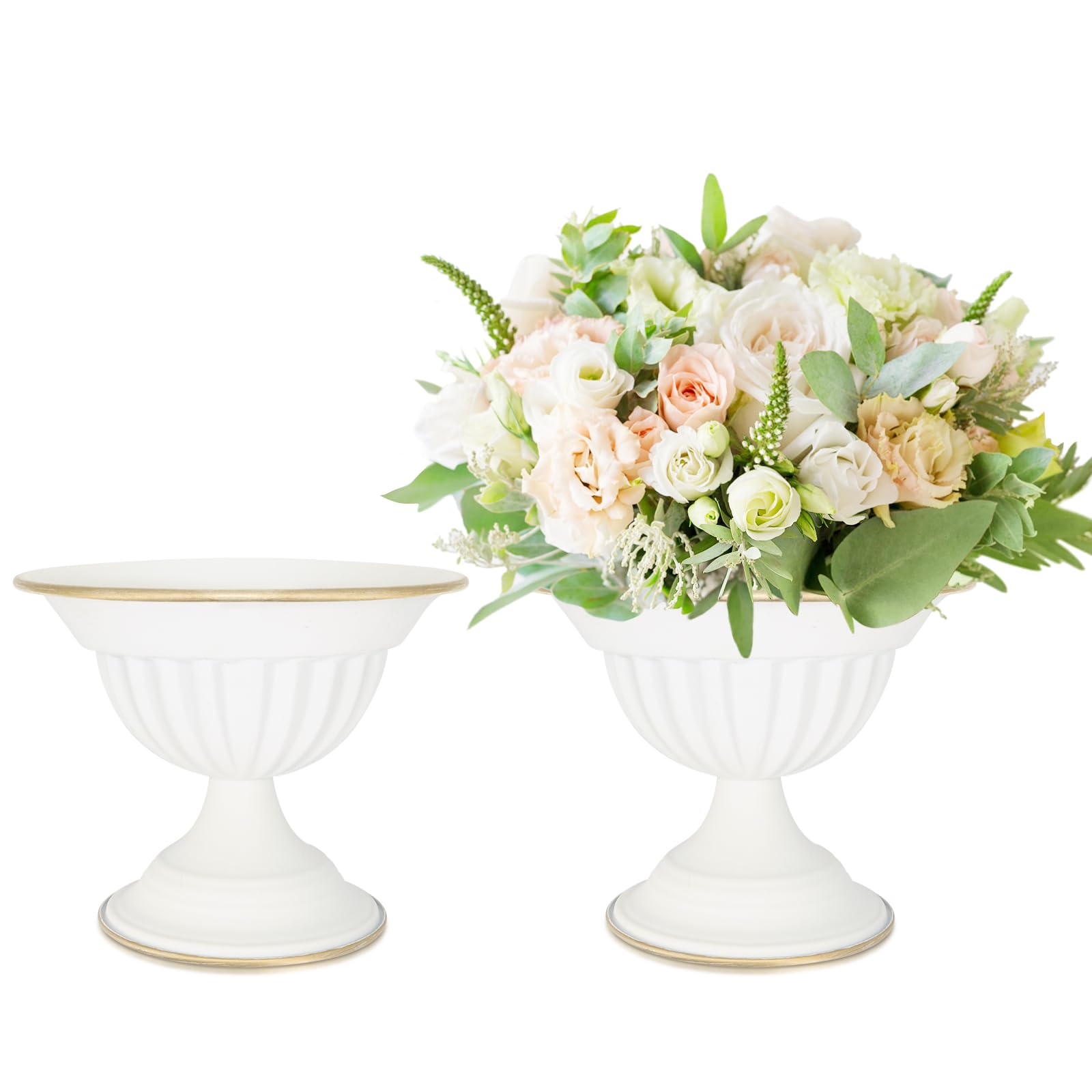 Amazon.com: AZXTOPSEZ White Flower Vases for Centerpieces: Wedding ...