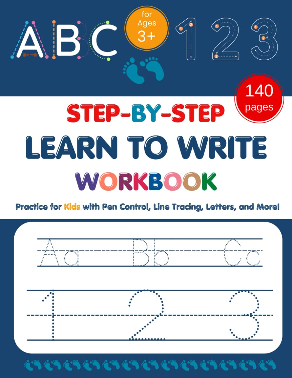 STEP-BY-STEP Learn to Write Workbook: Practice for Kids with Pen ...