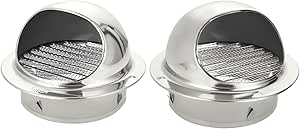 Amazon.com: WOPPLXY 2 Pcs 6 Inch Round Vent Cover, Stainless Steel ...