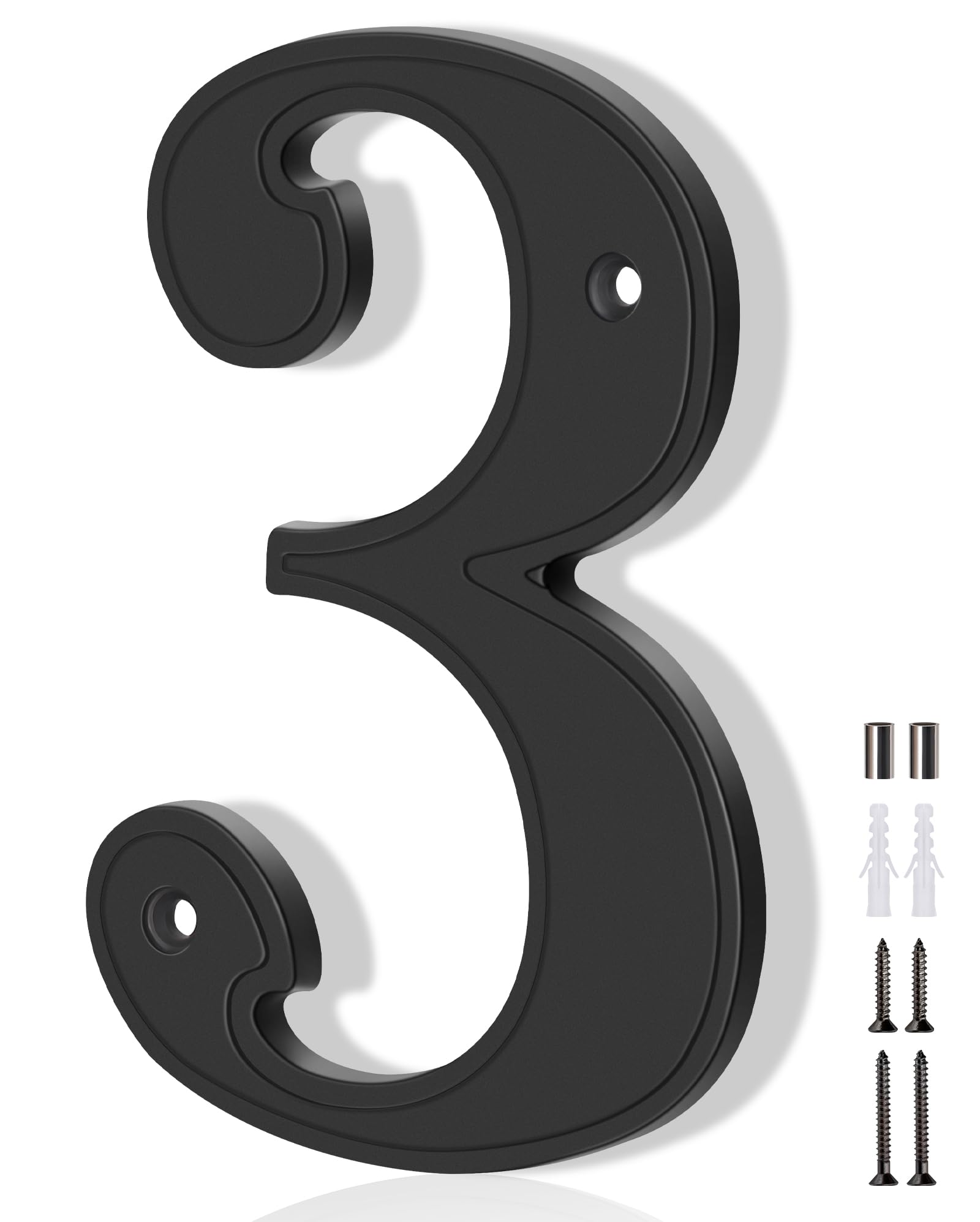 Snapklik.com : House Numbers 3, House Address Numbers, Black Large ...