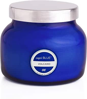 Amazon.com: Capri Blue Volcano Scented Candles - Luxury Glass Jar ...