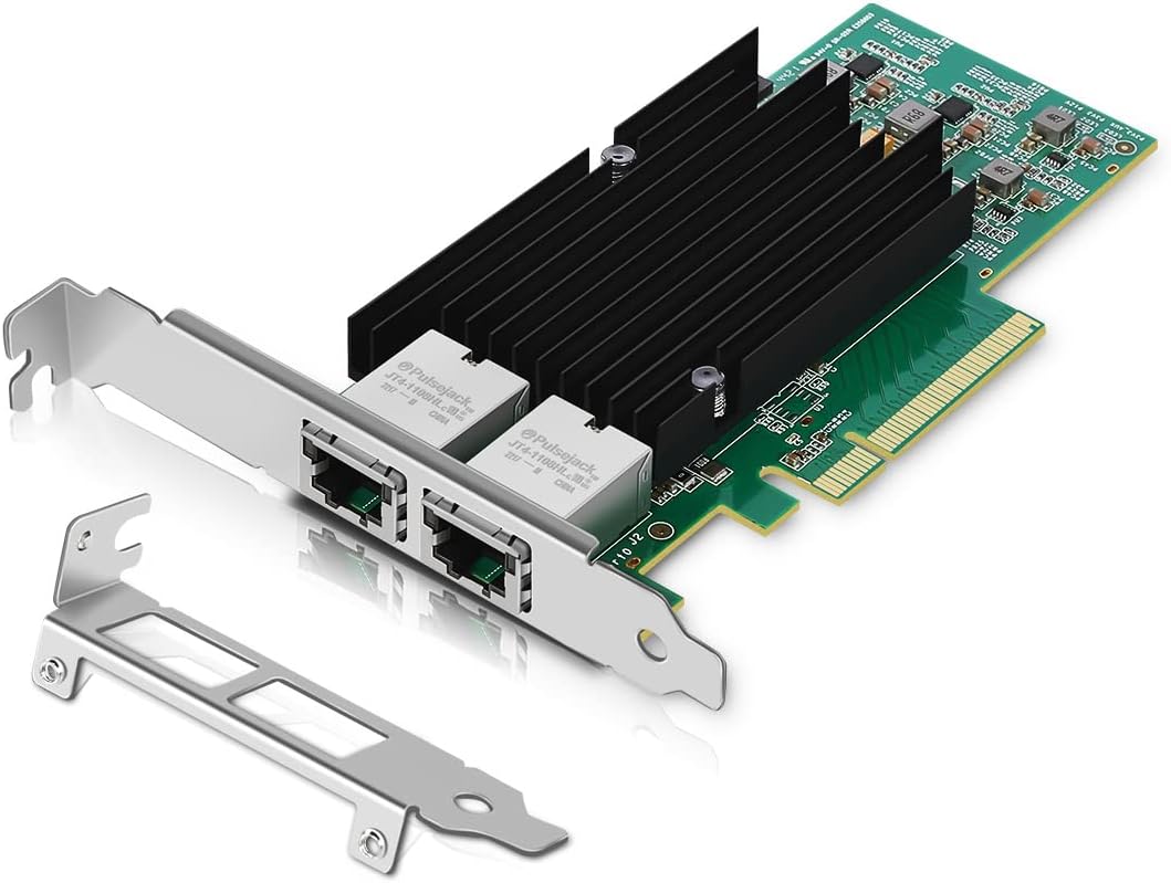 Amazon.com: 10Gb Dual LAN Base-T PCI-e Network Card, Intel X540 ...