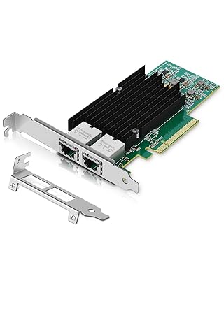 Amazon.com: 10Gb Dual LAN Base-T PCI-e Network Card, Intel X540 ...